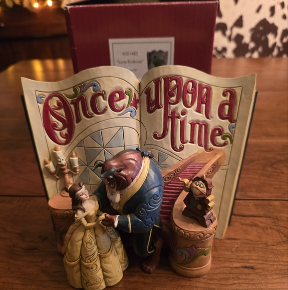Jim Shore | Accents | Disney Beauty And The Beast Storybook Love ...